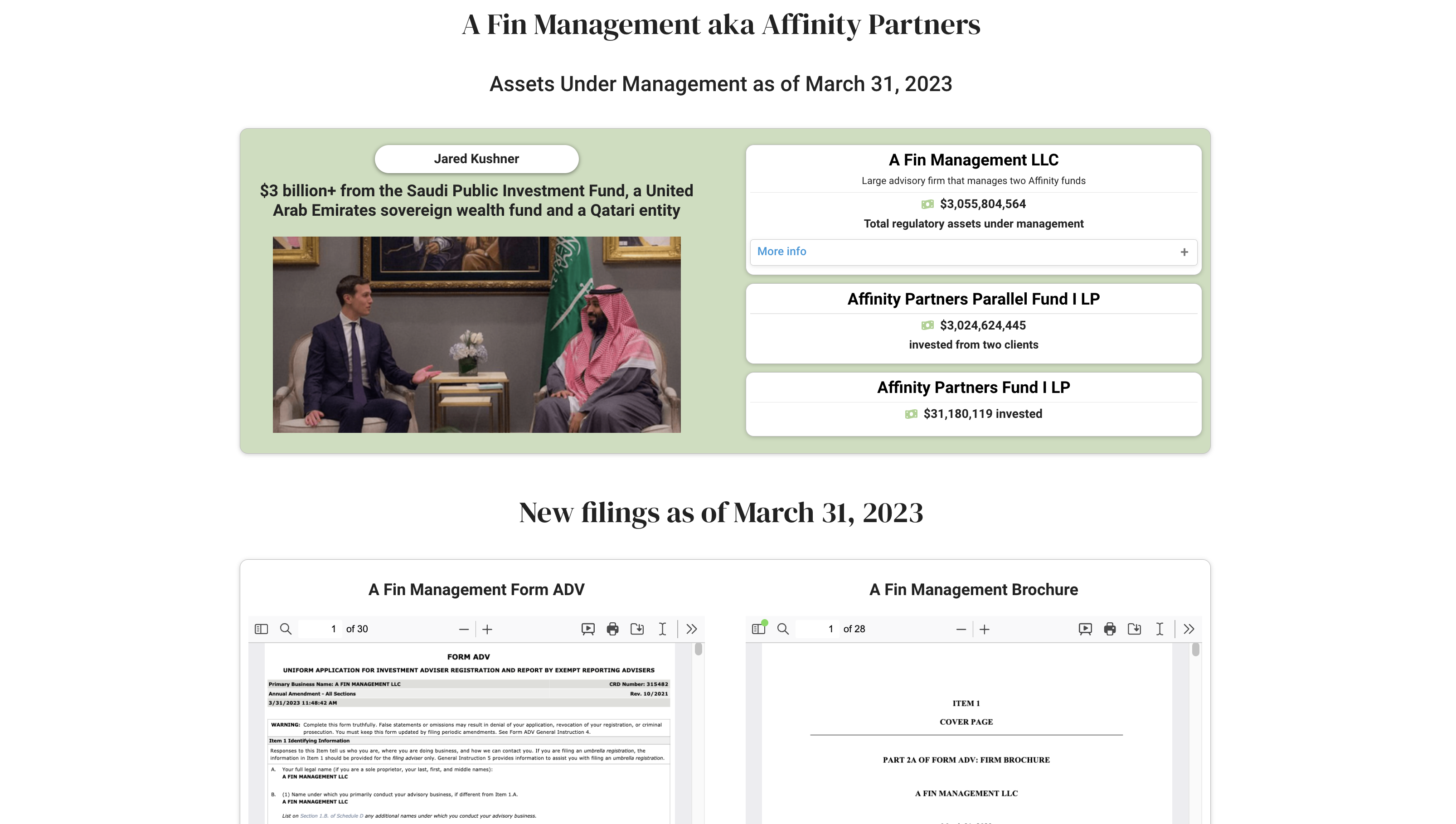 Jared Kushner's Affinity Partners reports $3 billion in assets under ...