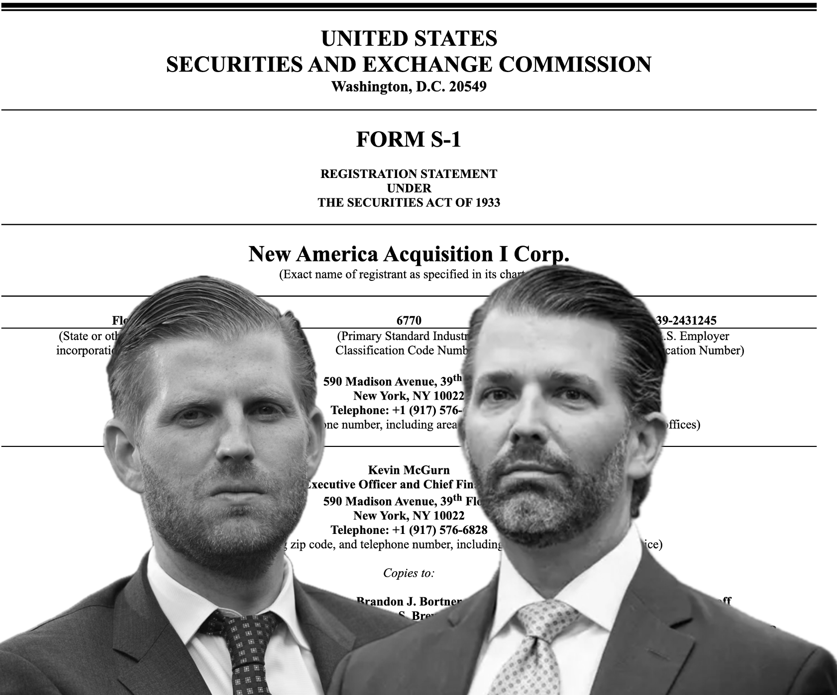 Don Jr. and Eric Trump help launch new SPAC to raise $300 million